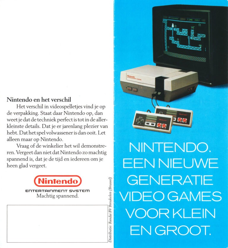 Nintendo / NES brochure uit 1987 - Gamegeschiedenis.nl